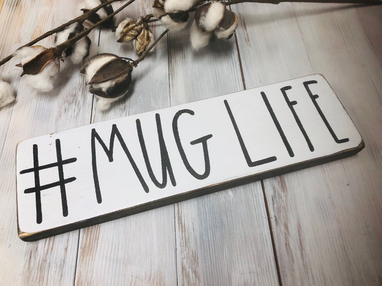 Coffee Bar Sign Mug Life Coffee Bar Sign Farmhouse Style - Etsy