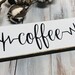 Coffee Heartbeat Sign Coffee Bar Sign Farmhouse Style - Etsy