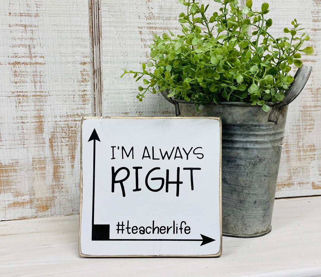 Signs for Teachers Desk Math Teacher Sign Gifts for - Etsy