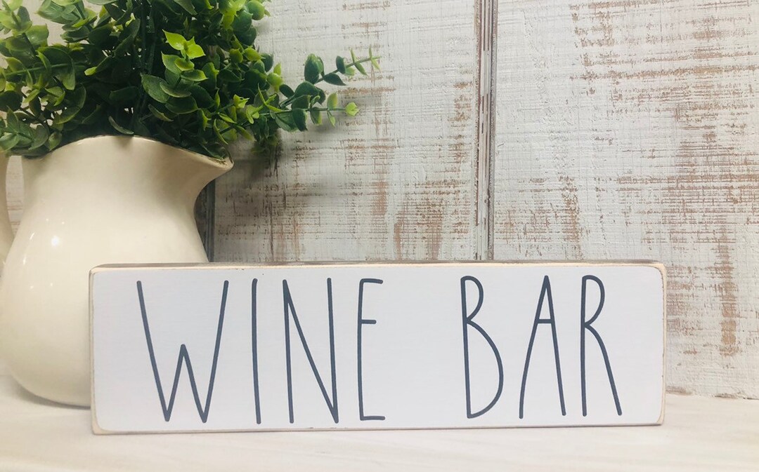 Wine Bar Sign - Wine Lover Wino Decor, Mancave Home Bar Sign - Etsy