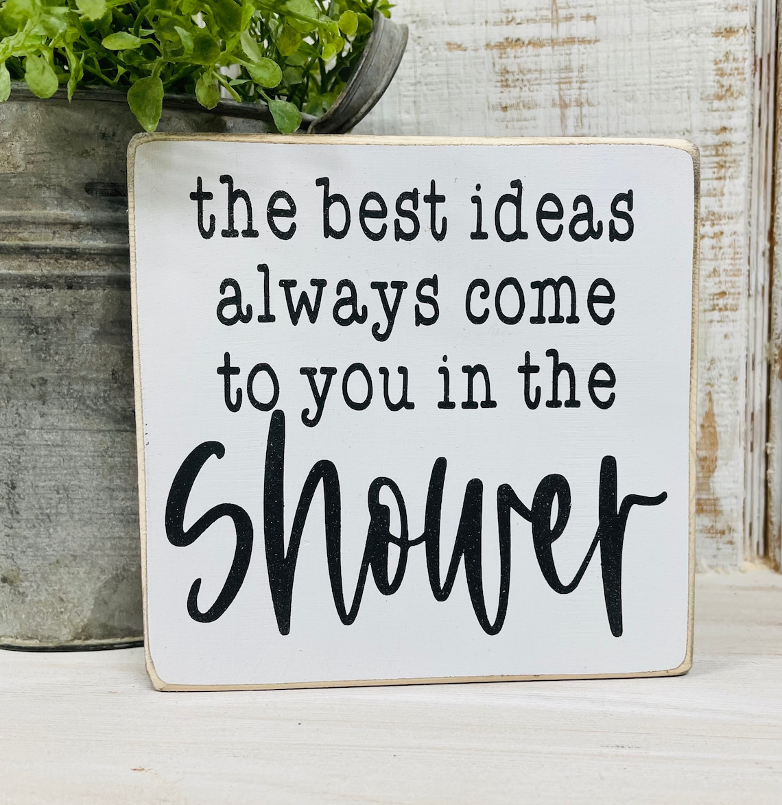 Funny Farmhouse Bathroom Sign Bathroom Shower Sayings - Etsy