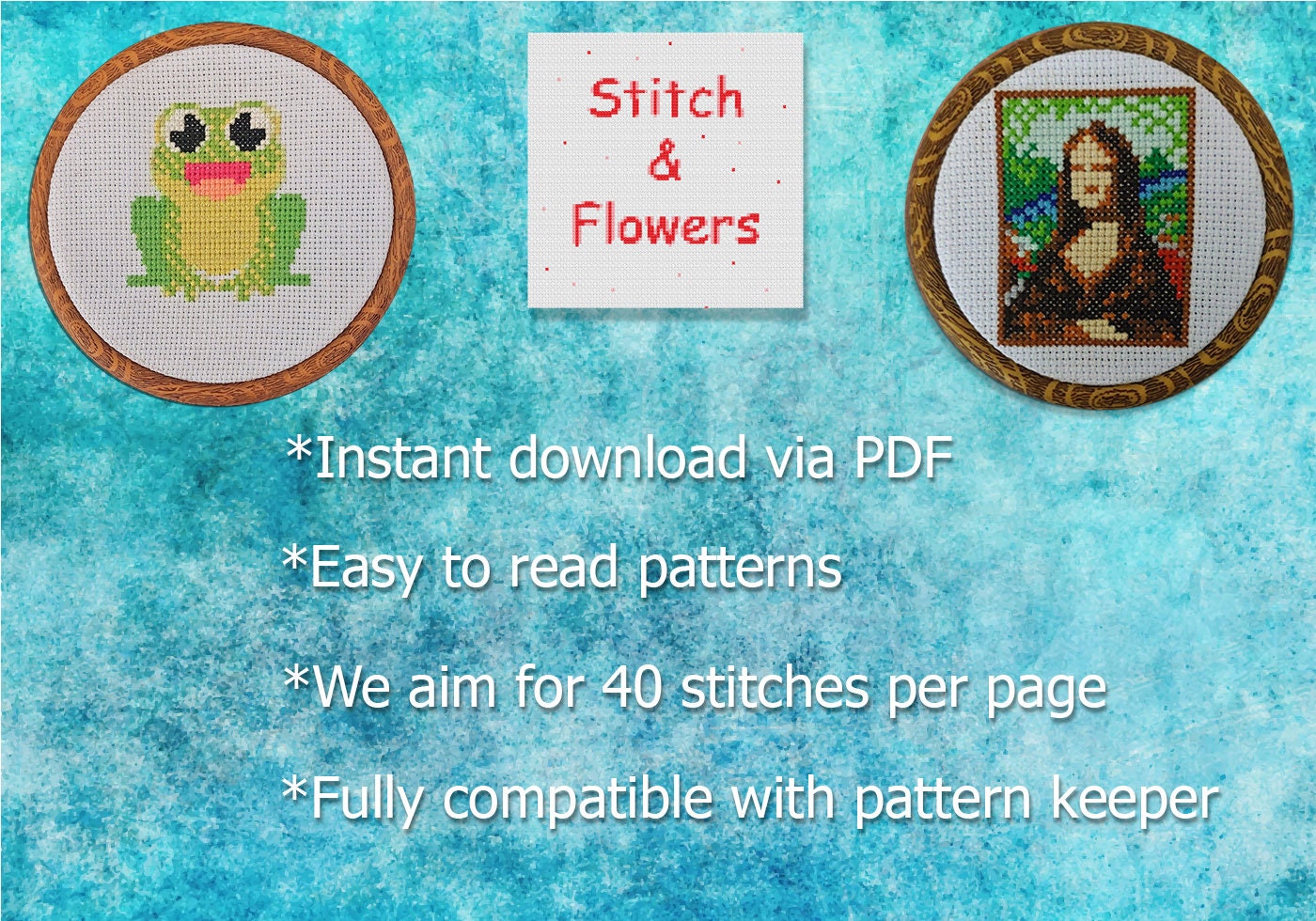 Colourful Watercolor Hummingbird Cross Stitch Pattern, Instant PDF ...