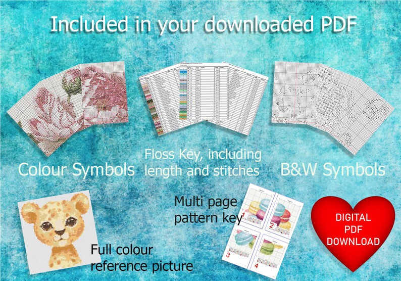 Orange Monarch Butterfly Cross Stitch Pattern, Instant PDF Download, X ...