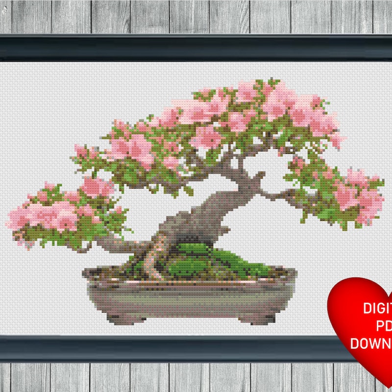 Bonsai Tree Pattern - Etsy