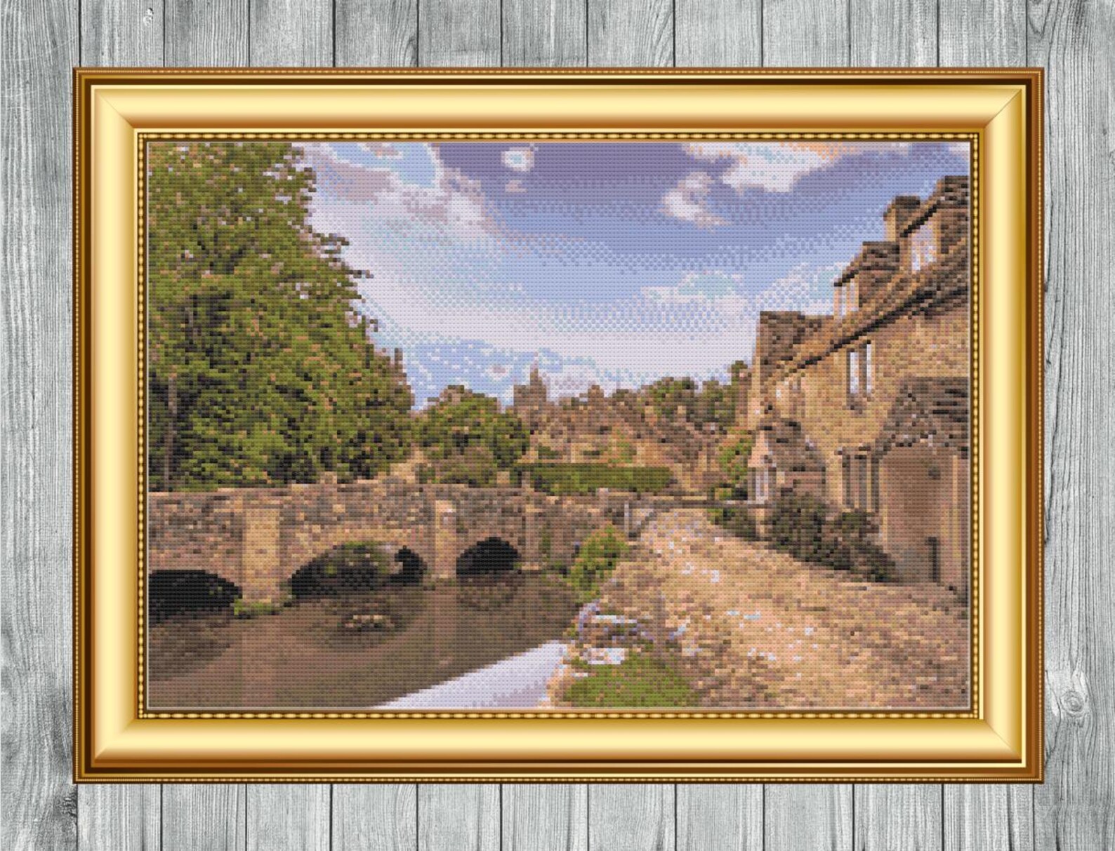 Castle Combe Cotswolds Cross Stitch Pattern, Instant PDF Download, X ...