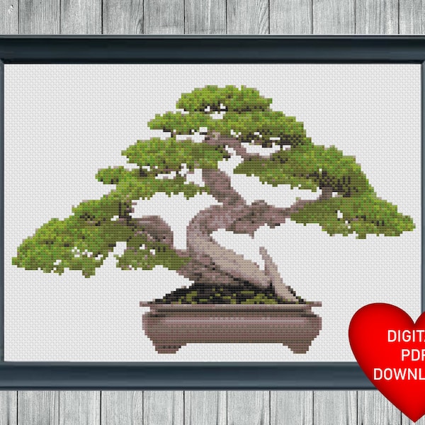 Bonsai Tree Pattern - Etsy
