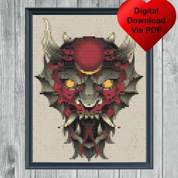 Demon Cross Tattoo - Etsy