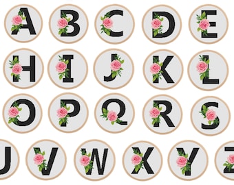 Full Alphabet Letters Embroidery Instant Download Initial - Etsy