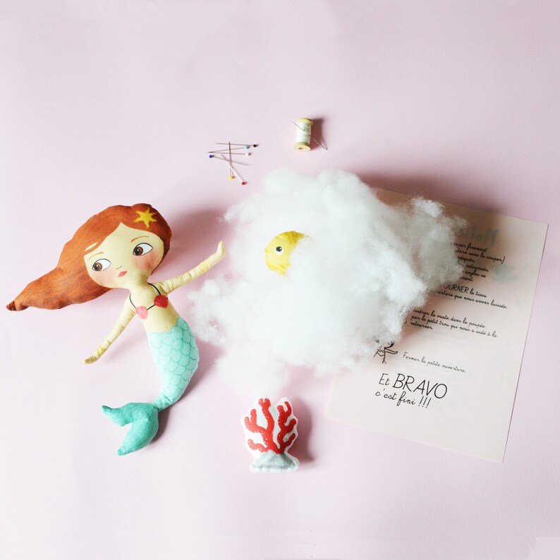 Make your own doll kit . Mermaid doll ready to be made and all | Etsy