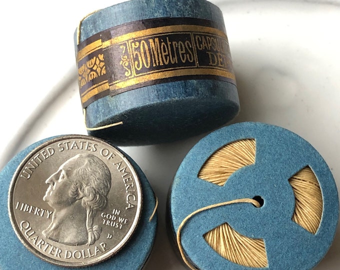 Antique French Linen Spool ~ Fil Au Conscrit, New Old Stock, Circa ...