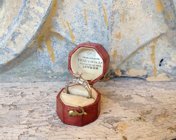 Antique Early 1900s Victorian Leather Ring Box - Etsy