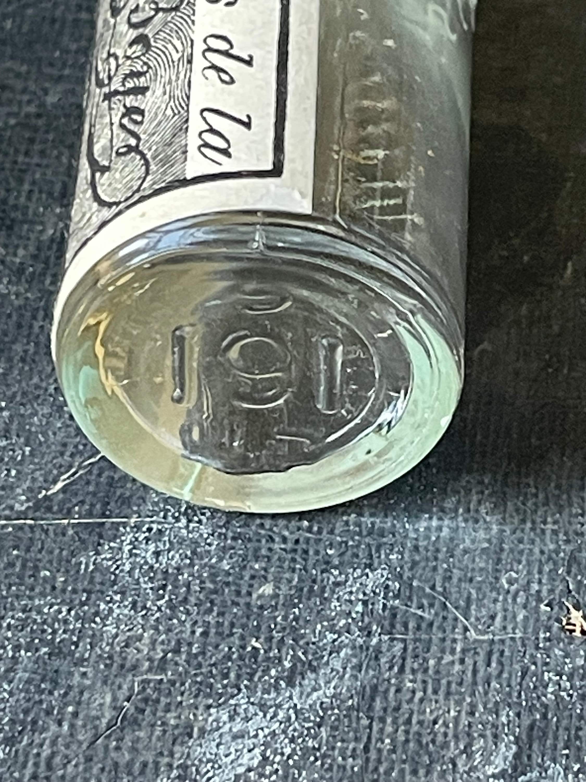 1800s Antique French Apothecary Bottle With Paper Label and Embossed ...
