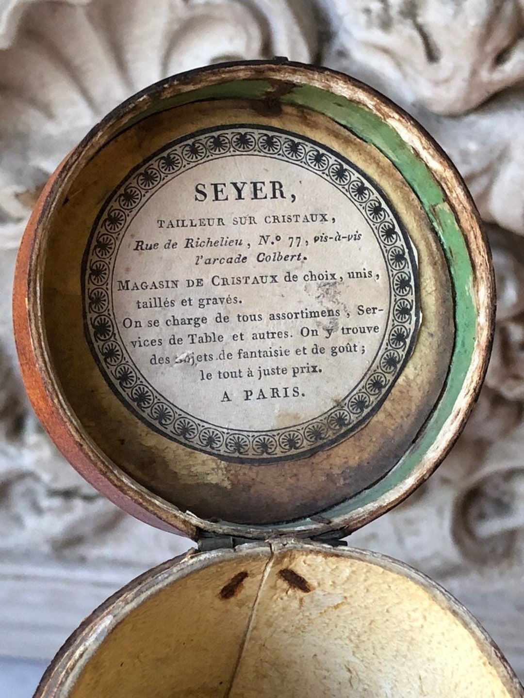 1700s Antique French Tooled Leather Case With Maker's Label - Etsy