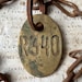 Antique Brass Cow Tag With Chain, Circa 1930s - Etsy