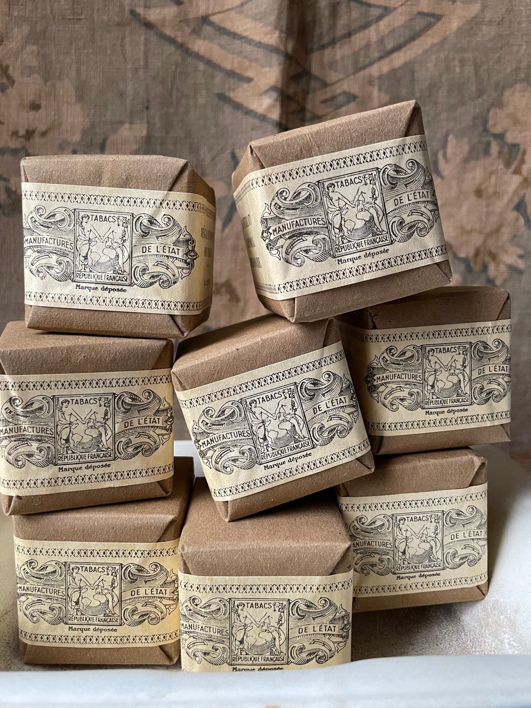 Pair Antique French Tobacco Bundles, Circa 1915 - Etsy