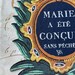 Antique French Hand-painted Religious Sign, Antique French Hand Painted ...