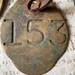 Antique Brass Cow Tag With Chain, Circa 1930s - Etsy