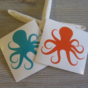 Octopus Car Decal - Car Decal Octopus - Octopus Monogram Decal ...