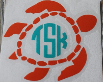 Sea Turtle Monogram | Etsy