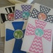 Cross Monogram Car Decal Monogram Cross Car Decal Monogram - Etsy