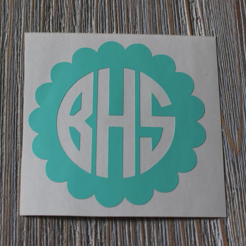 Monogram Scallop - Etsy