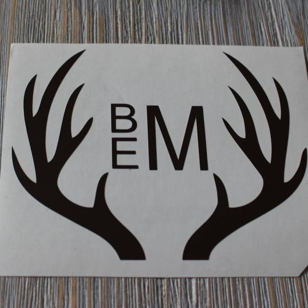 Antler Car Decal - Etsy