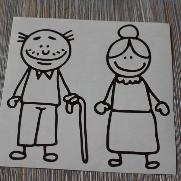 Old People Car Decal - Etsy