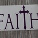Faith Car Decal - Religious Car Decal - Christian Decal - Cross Car ...