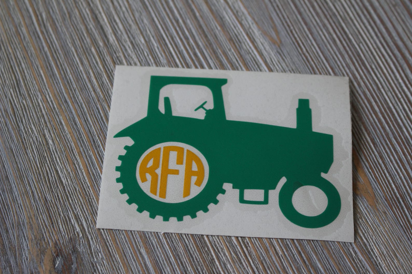 Tractor Monogram Car Decal Monogram Tractor Car Decal - Etsy