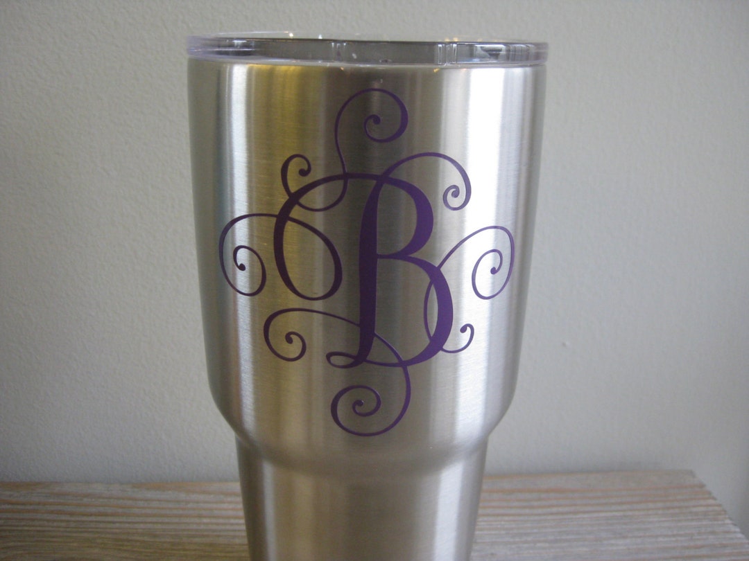 Yeti Monogram Decal - Yeti Decal - Monogram Yeti Decal - Yeti Decal ...