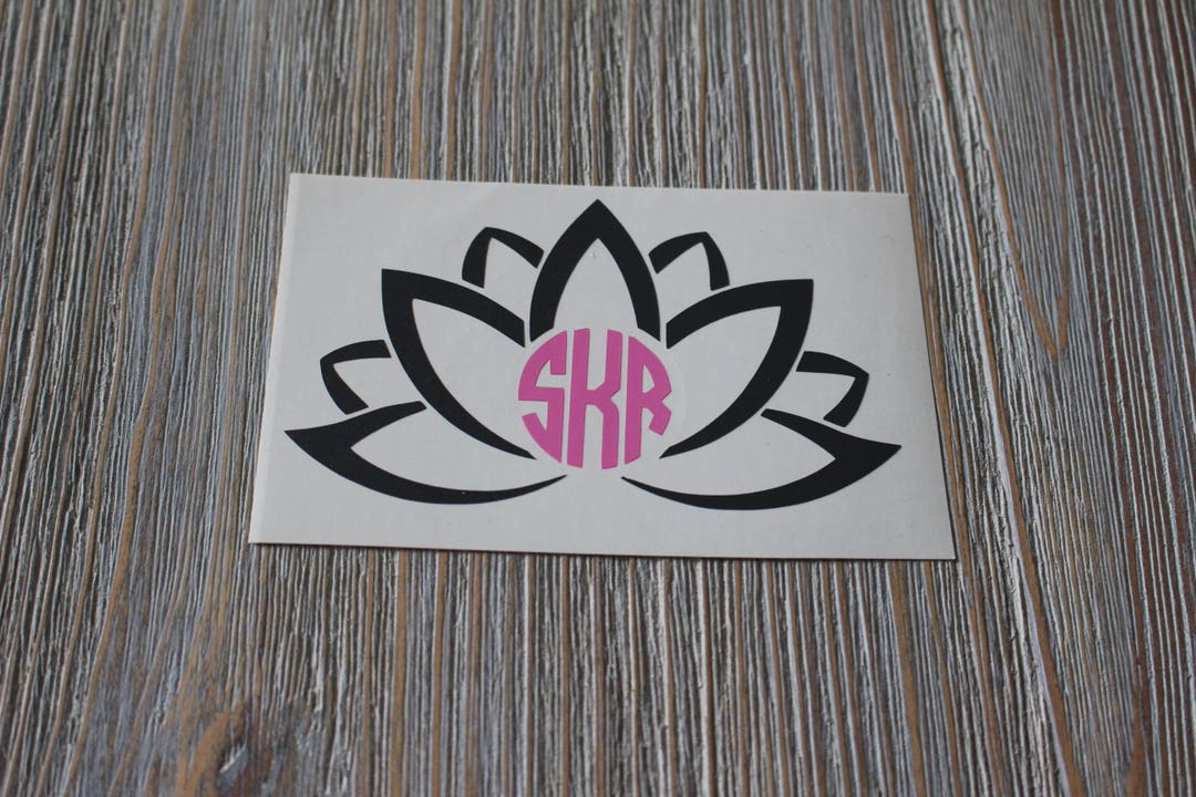 Lotus Monogram Car Decal Monogram Lotus Car Decal Monogram Car Decal ...