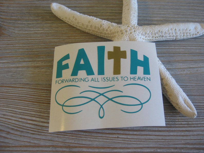 Faith Decal Faith Car Decal Christian Car Decal - Etsy