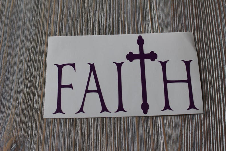 Faith Car Decal Religious Car Decal Christian Decal - Etsy