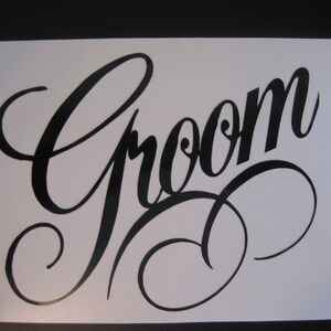 Groom Decal Wedding Decal Bride Decal Wedding Sticker - Etsy