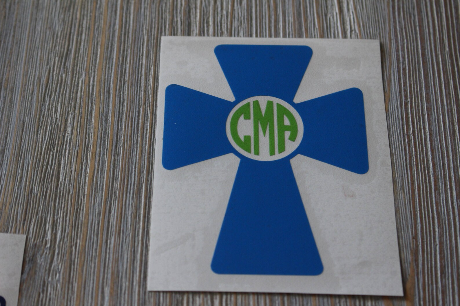 Cross Monogram Car Decal Monogram Cross Car Decal Monogram | Etsy