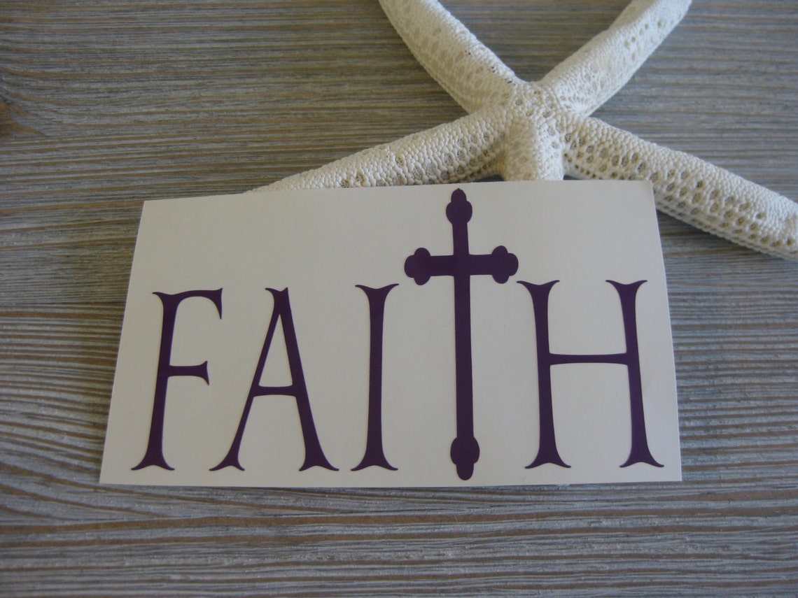 Faith Car Decal Religious Car Decal Christian Decal - Etsy