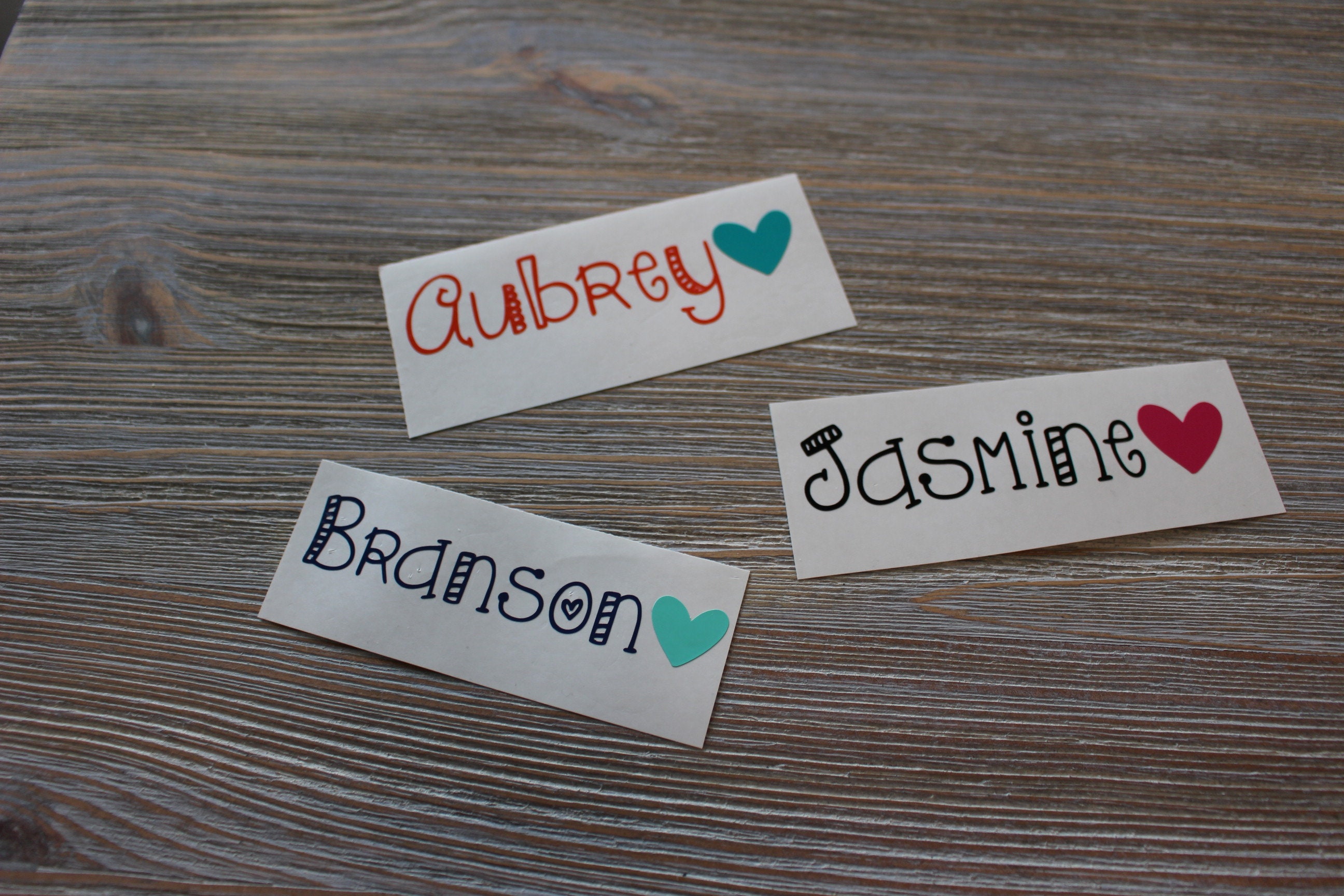 Name Decal Name Monogram Name Sticker Personalized Decal | Etsy