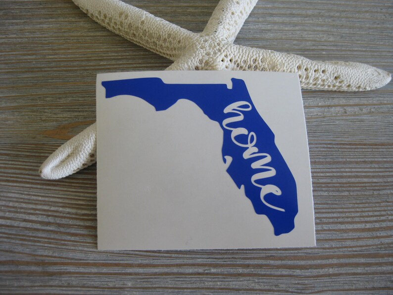 Florida State Decal Florida Car Decal Florida Monogram - Etsy