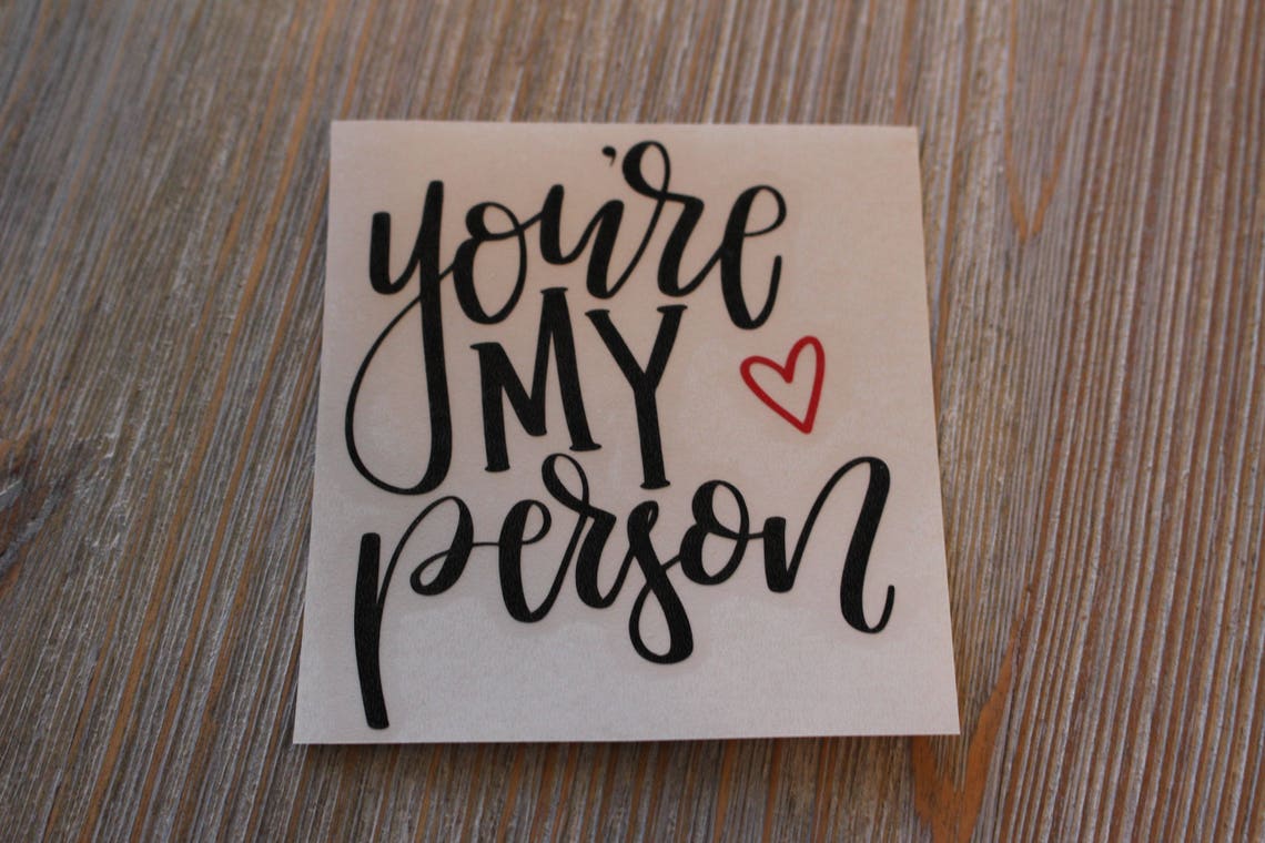 You're My Person Decal You're My Person Car Decal - Etsy