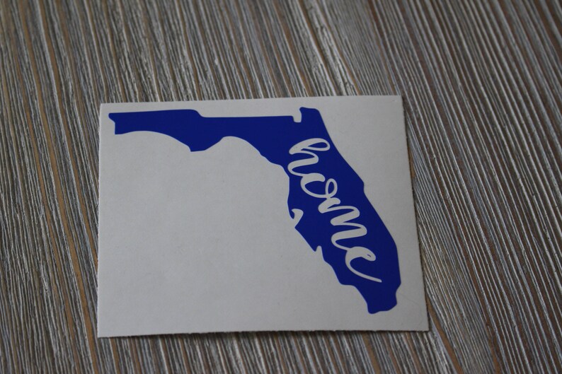 Florida State Decal Florida Car Decal Florida Monogram - Etsy