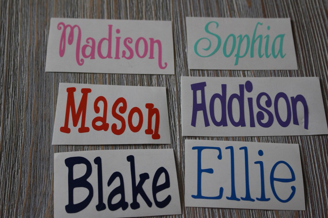 Name Decal Personalized Name Decal Monogram Decal Custom | Etsy