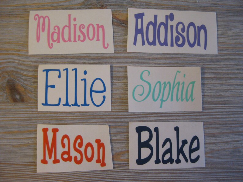 Name Decal Personalized Name Decal Monogram Decal Custom | Etsy