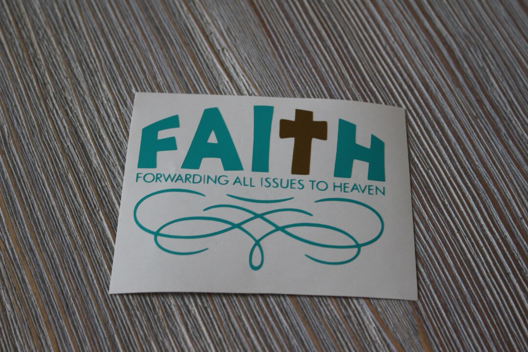 Faith Decal - Faith Car Decal - Christian Car Decal - Christian Decal ...