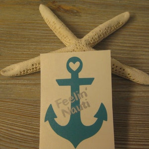 Anchor Decal - Feeling Nauti Decal - Nautical Decal - Boat Decal ...