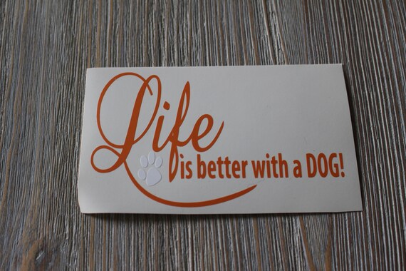 Dog Car Decal Rescue Car Decal Dog Decal Animal Rescue | Etsy