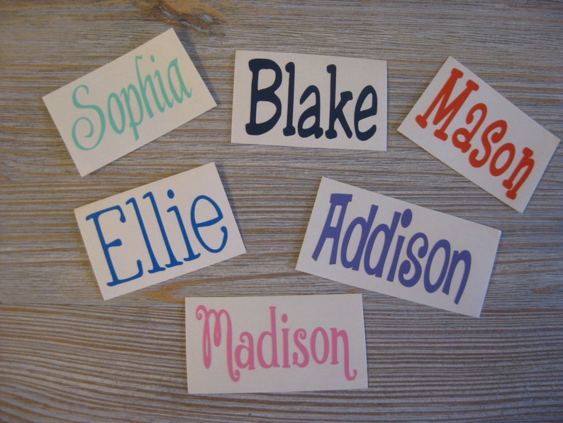 Name Decal Personalized Name Decal Monogram Decal Custom | Etsy