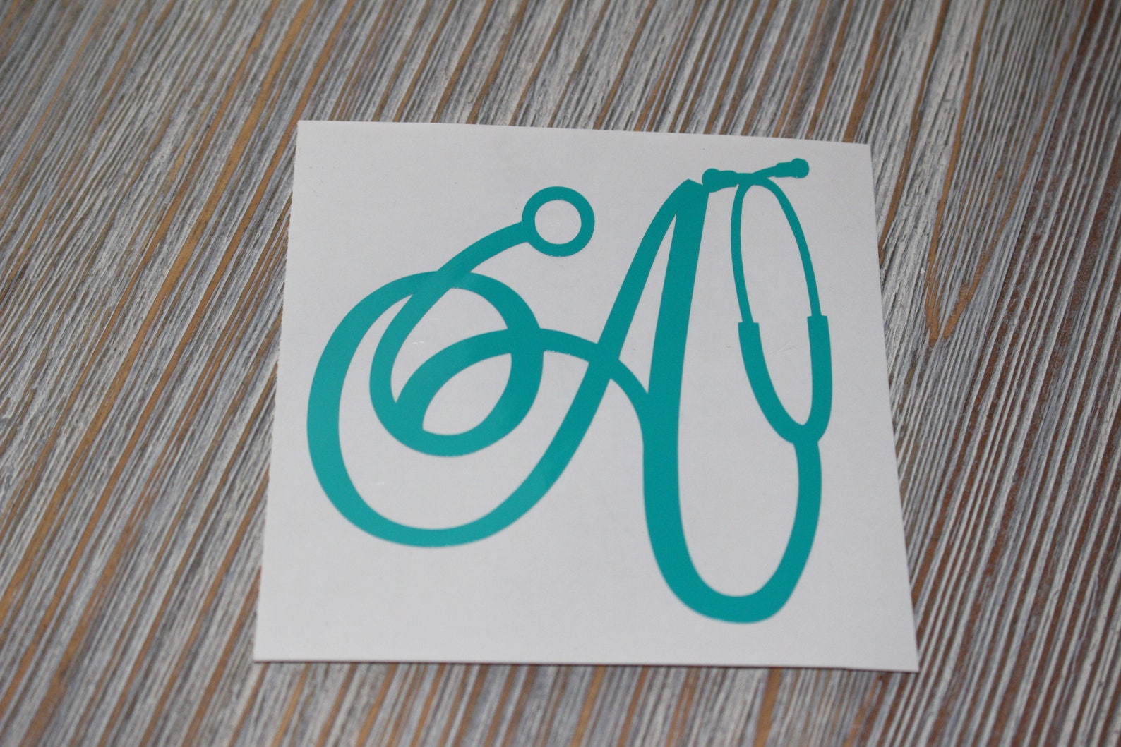 Stethoscope Monogram Decal - Stethoscope Monogram - Nurse Decal ...