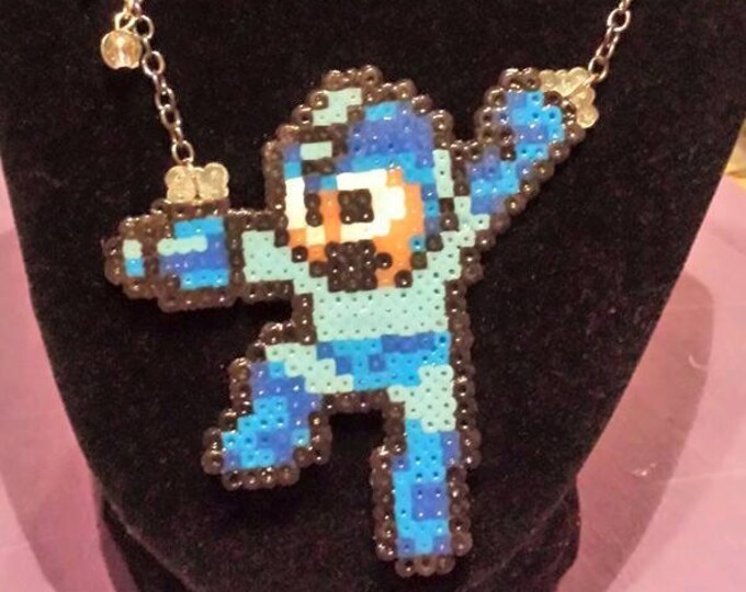 Megaman Hama Bead Necklace - Etsy