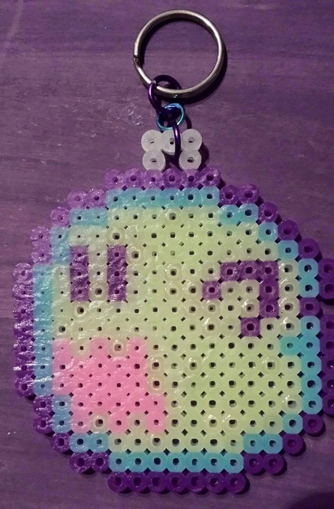 Super Mario Bros Boo Ghost GLOW Pastel Keychain - Etsy