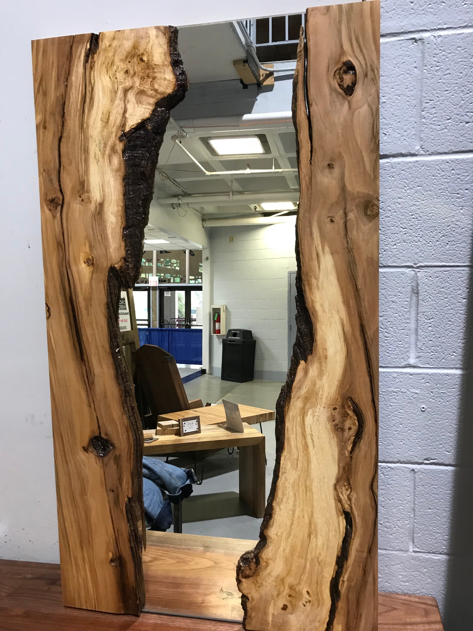 Handcrafted Live Edge Wall Mirror With Live Edge Wood Frame - Etsy